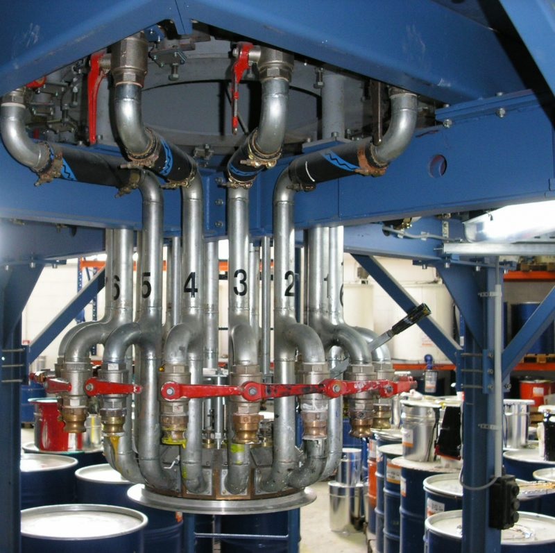 Machine de mise à la teinte au poids à cuve segmentée-SegmentTank